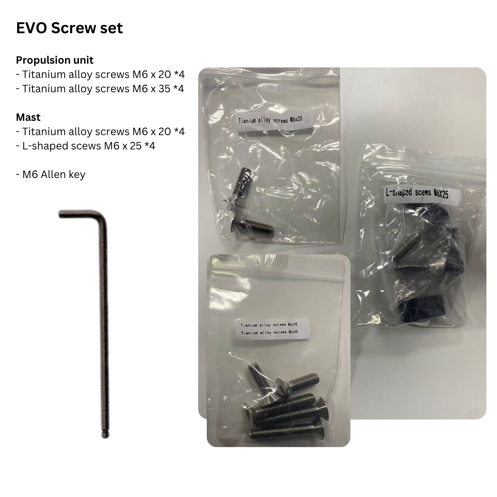 EVO Screw set – Waydoo Middle East